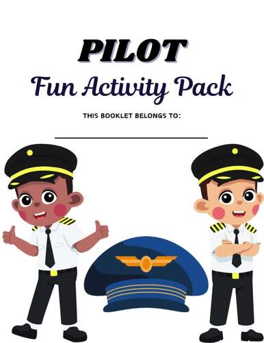 Pilot Career Printable for Kids, Dream Job Coloring Pages & Activities ...