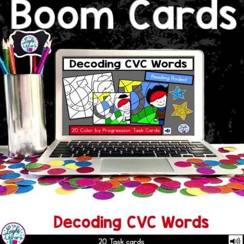 Boom Cards™ Western Decoding CVC Words Progressive Picture by Leigh's ...