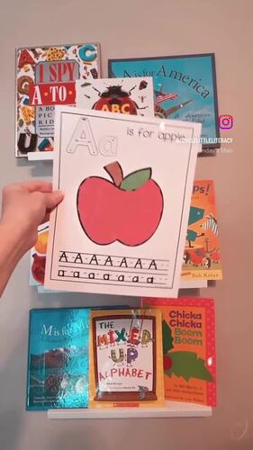 Alphabet Crafts Letter Tear Art Fine Motor Tracing Activities Pre-K ...