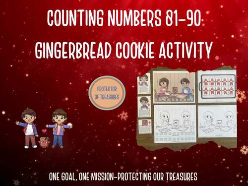 Gingerbread Bakery Counting 81 to 90 | Christmas Math Activities with ...