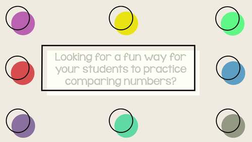 Easter/Spring Compare 2-Digit Numbers Digital Coloring Activity | TPT