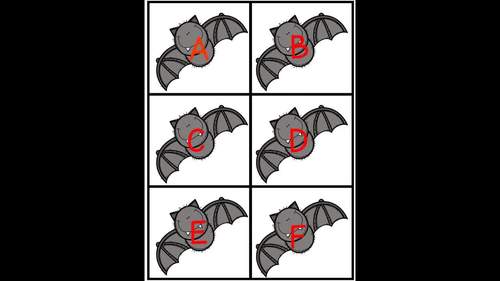 Bat Upper/Lowercase Letter & Initial Sound Cards & Google Slide Activity