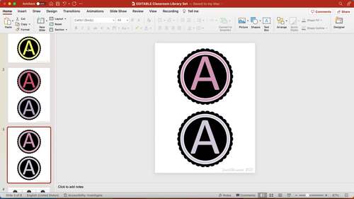 EDITABLE Classroom Library Number Labels (with Avery Label Stickers 1-40)