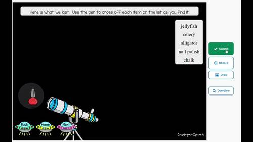 l articulation and r Articulation Activity Outer Space Find It Game ...