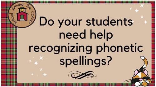 2nd and 3rd Grade Phonetic Spelling Flashcards by School Around the Corner