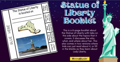 Statue of Liberty Booklet | Educational Booklet by mommyblunder | TPT