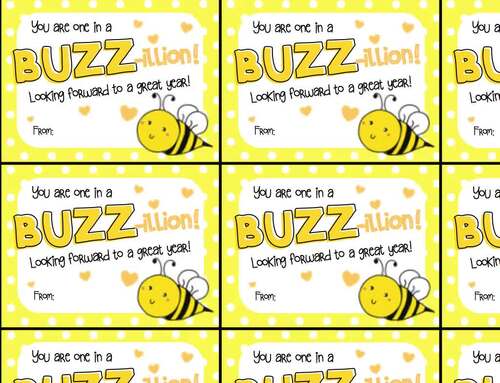Bee Beginning of Year (BOY) Gift Tag (Burt's Bees)- You are one in a ...