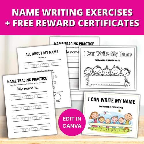 I Can Write My Name Editable Name Tracing Editable Name Writing ...