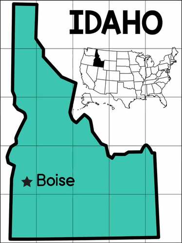 USA State Maps and Capitals Jigsaw Puzzles - Printable US Geography ...