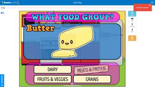 IEP BOOM CARDS - Autism & SPED Food Groups Quiz Game - DIGITAL LIFE SKILLS