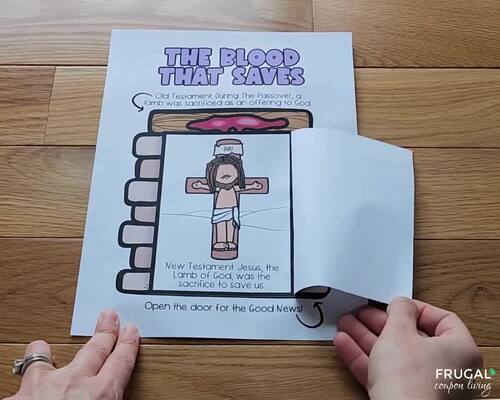 Christian Passover Door Craft, Easter Lamb of God & Jewish Pesach Lamb Set