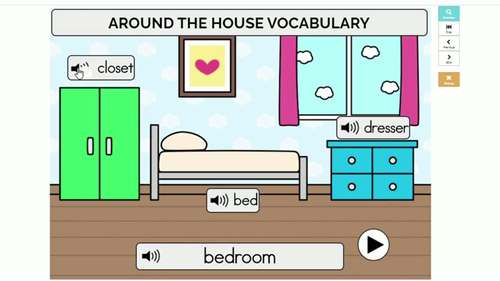 Audio Clips - Around the House Vocabulary Sound Files for Digital ...