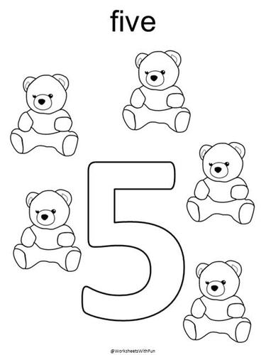 preschool coloring pages numbers