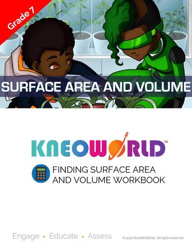Finding Surface Area and Volume Workbook | Grade 7 | Printable & Digital