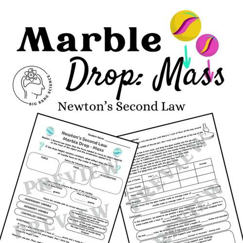 Newton's 2nd Law Experiment - Marble Drop: Mass by Big Bang Science