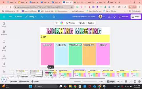 Lesson Plan and Slides Templates (Editable-CANVA AND GOOGLE SLIDES))