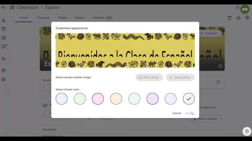 Animated Google Classroom Banners Spanish: Bienvenidos by NATAM | TPT