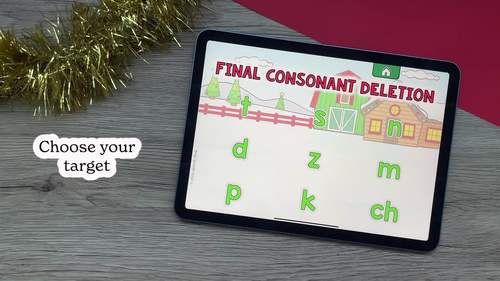 Minimal Pairs Hide & Seek Speech - North Pole Christmas Theme - PPT ...