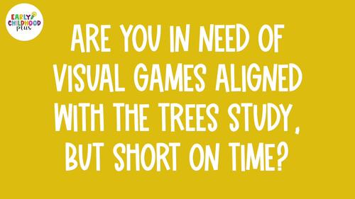 Trees Study Math & Literacy Task Cards for The Creative Curriculum