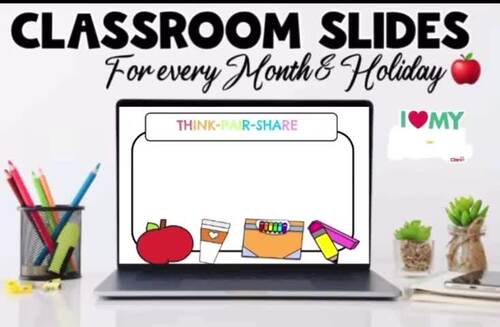 =) CLASSROOM SLIDES - FOR THE YEAR - THEMED FOR EVERY HOLIDAY & MONTH ...