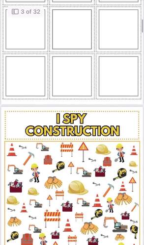 Construction Truck Printable Games | Fun Construction Activities for Kids