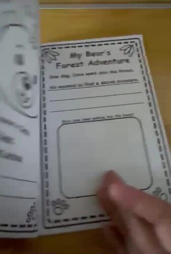 Bear Mask + Mini Storybook Writing Craft | Camping Literacy Activities K–3