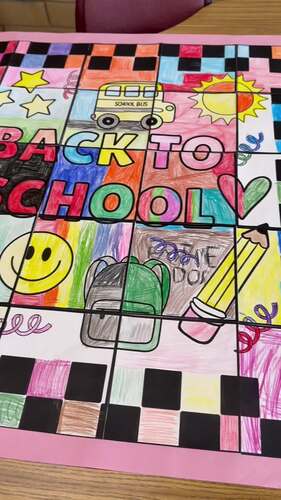 Back to School Classroom Mural | Collaborative Student Art Activity ...