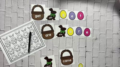 Easter Editable Sight Words by Kindergarten Smorgasboard | TPT