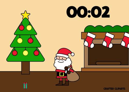 Christmas Visual Timer Countdown Classroom Management Tool Transition ...
