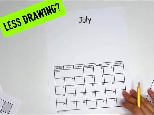 Monthly Directed Drawing Calendar Parents Holiday Gift 2025 2026 End of ...