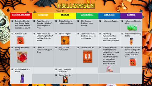 October Infant Lesson Plans Version 2 by Admin 4 You | TPT