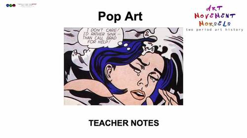 Art Movement Morsels - Pop Art by Thinking Like an Artist | TPT