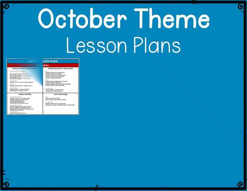 First Grade October Cross-Curricular Unit With Assessments & Worksheets