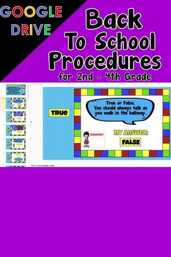 Google Drive Back To School Procedures for Third Grade | TpT