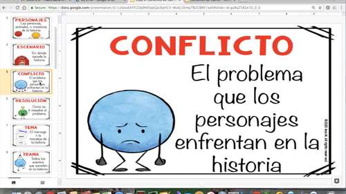 Story Elements in Spanish - Elementos del cuento - Lecturas Digital Print