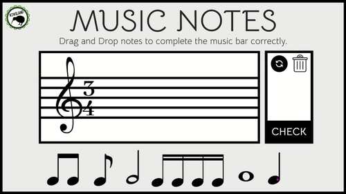 Music Note Values and Length in a Muscial Bar on a Score Digital ...
