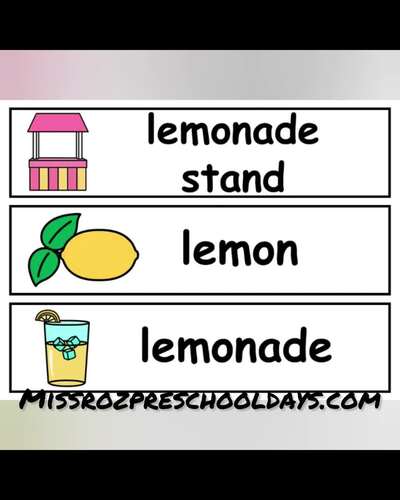 Summer Stand Dramatic Play - Ice Cream, Lemonade and Snow Cone Stand