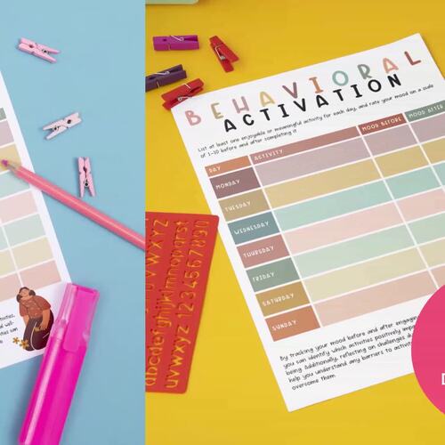 Behavioral Activation Worksheet | Printable SEL & Mental Health Resource