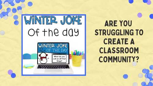 Winter Joke of the day Morning meeting by Valeria Craig | TPT