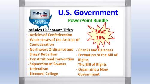 U.S. Government PowerPoint Bundle by MrBerlin | TPT