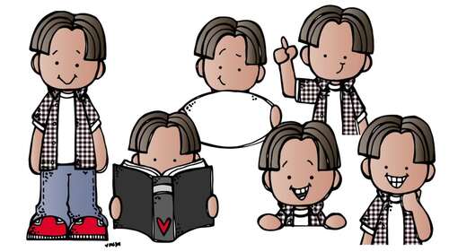 Boy 01 clip art, kidlette clip art, kid clip art Mini by Melonheadz Clipart
