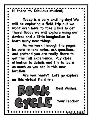 Rock Cycle Weathering and Erosion Virtual Field Trip by TeachWithBri