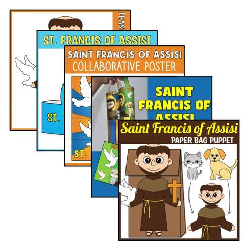 St. Francis of Assisi Craft | Christian Catholic Coloring Poster ...