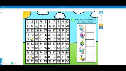 Missing Numbers to 100 Boom Cards™ | Digital Learning | TPT