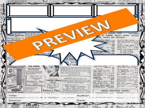 Graphic Organizer for ANY News Article, non-fiction analysis | TPT