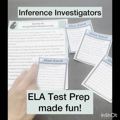 Making Inferences | ELA Test Prep Centers | Reading Passages | Clue ...