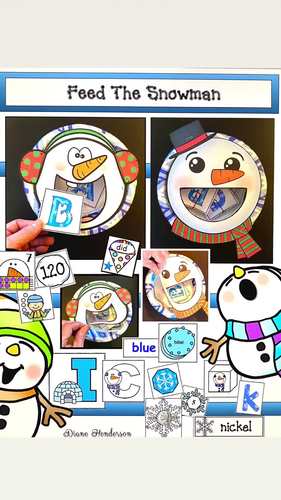 Snowman Craft Feed The Snowman A Fun Review of a Variety of Standards