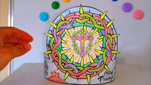 Good Friday Hat Craft | Crown Headband Craft Coloring Project Activities