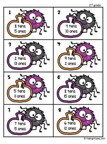 Fall Place Value Activities | Standard Form, Expanded Form, Comparing ...