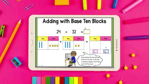 Addition to 100 with Base Ten & Decomposing 2nd Grade Math Mini Lesson ...